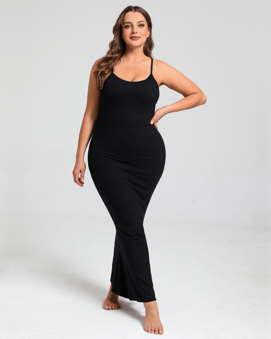 CRVY Slip Maxi Shapewear Dress